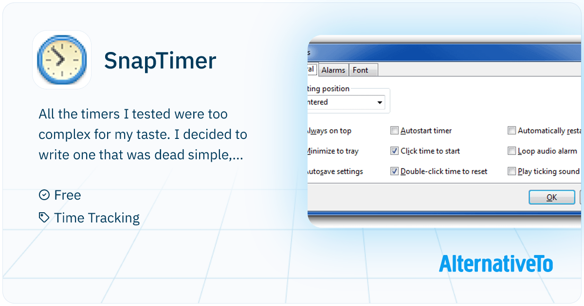 SnapTimer: Simple, free, portable countdown timer for Windows ...