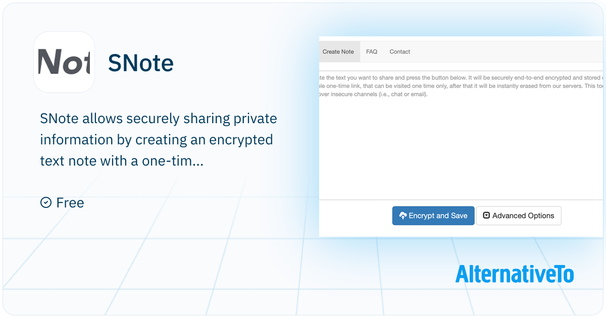 SNote: End-to-end encrypted self-destructing ad-free note sharing ...