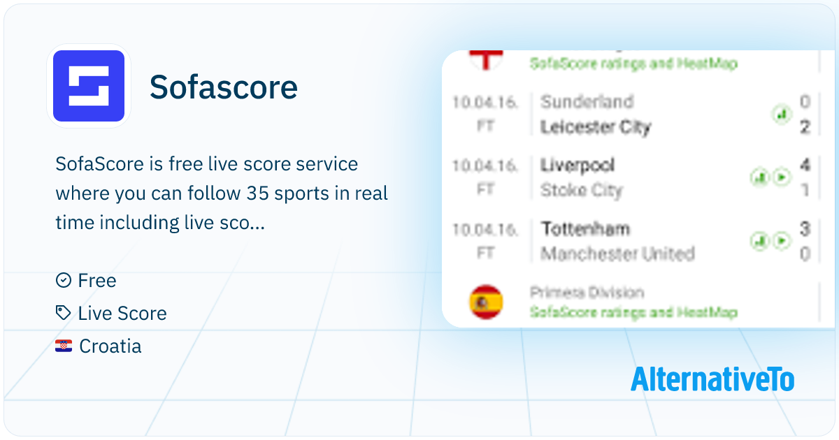 Sofascore: Live score | AlternativeTo