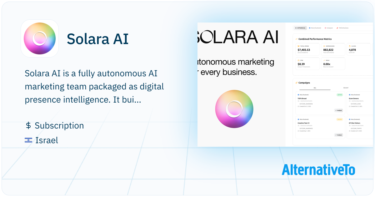 Solara AI: Fully automated AI marketing team that builds your site ...