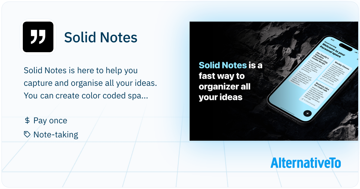 Solid Notes: Minimalist app for quick notes on iOS, iPadOS and macOS ...
