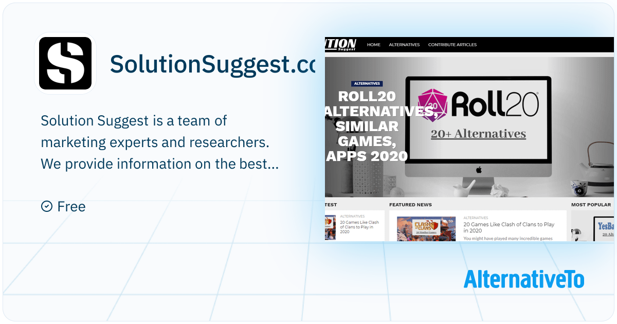 SolutionSuggest.com: Solution Suggest helps you find the right software ...