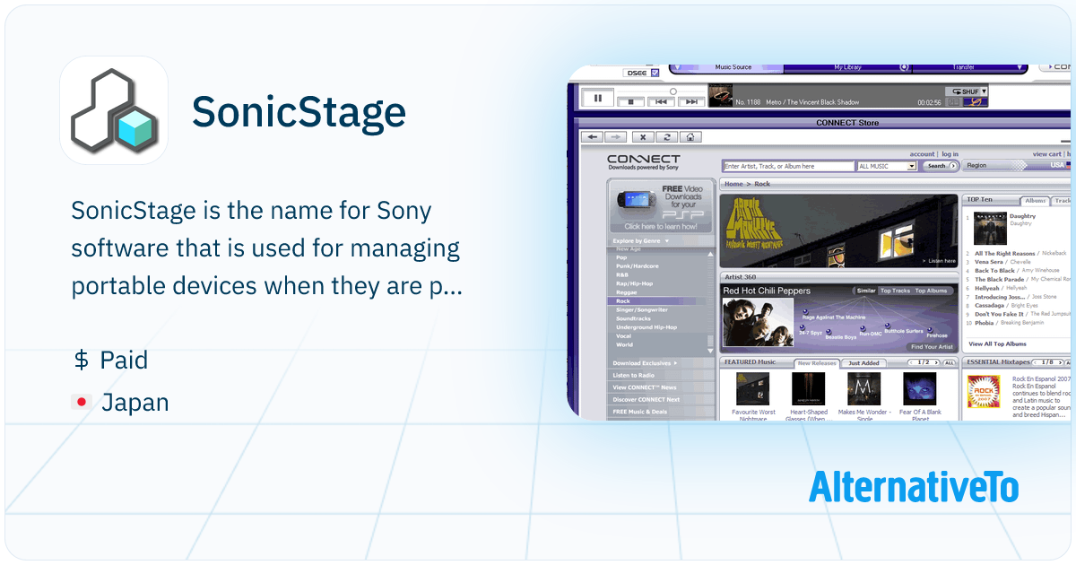 SonicStage: The name for Sony software that is | AlternativeTo