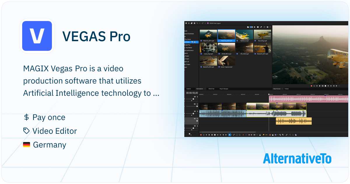 VEGAS Pro: Fast NLE with AI and SOUND FORGE Pro | AlternativeTo