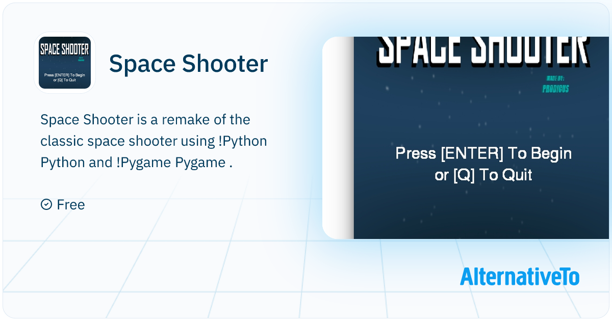 Space Shooter: The classic retro game recreated using Pygame and python ...