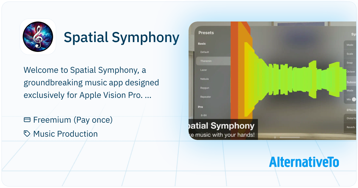 Spatial Symphony: A groundbreaking music app designed exclusively for ...