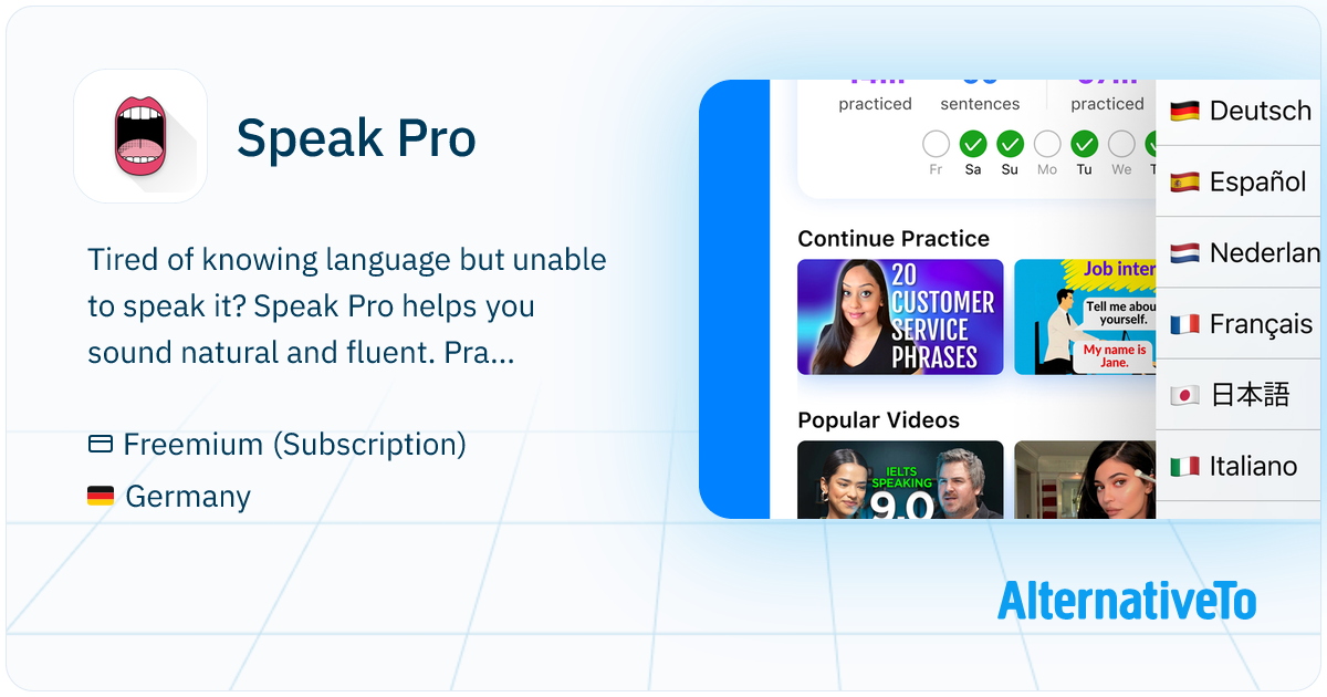 Speak Pro: To help you speak any language fluently and naturally by ...