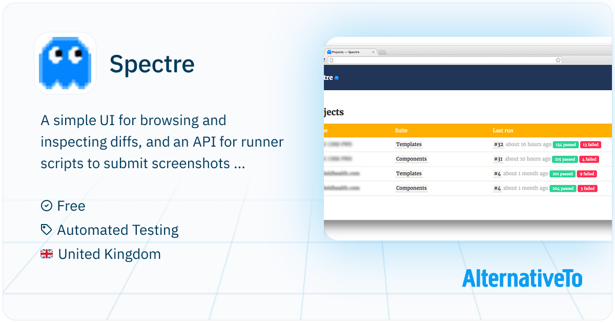 Spectre: Web application to diff screenshots. | AlternativeTo