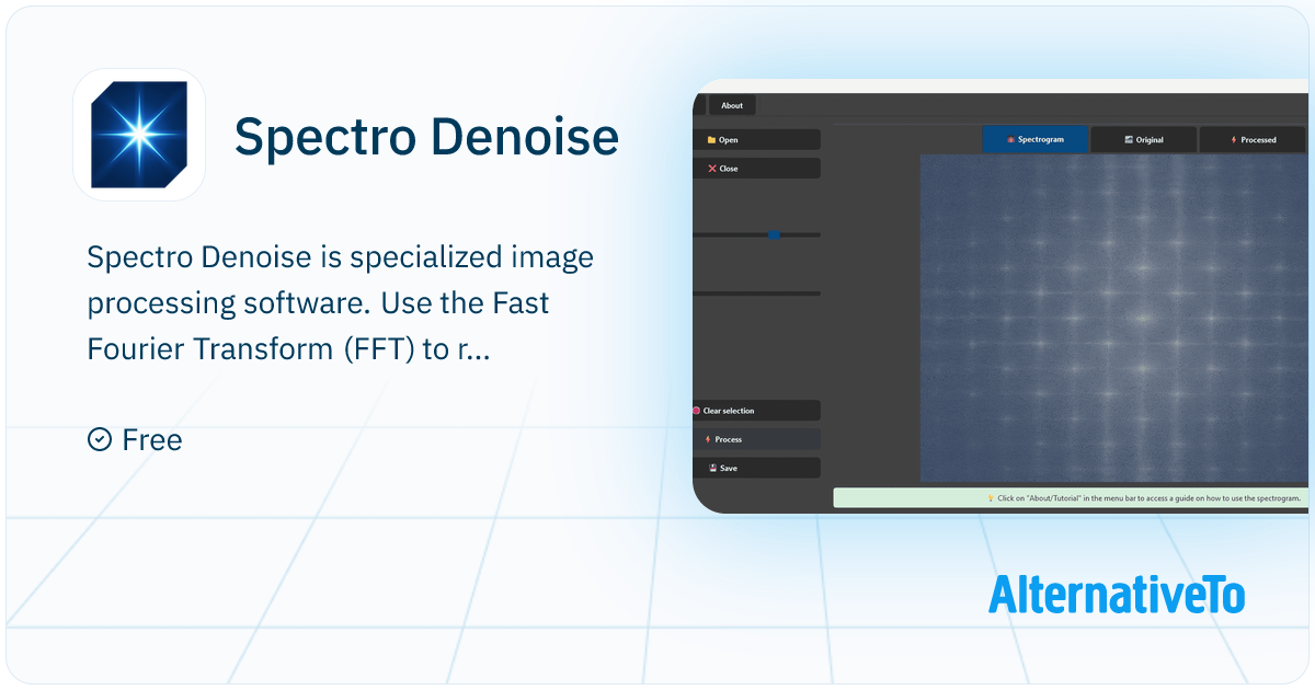 Spectro Denoise: Is specialized image processing software. | AlternativeTo