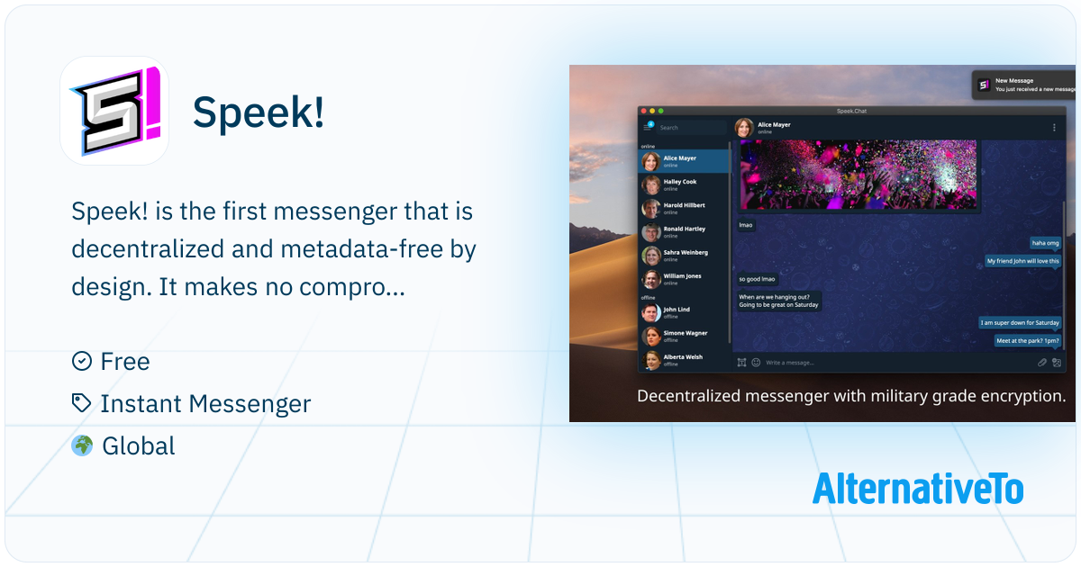 Speek!: The first messenger that onymous and censorship-resistant by ...