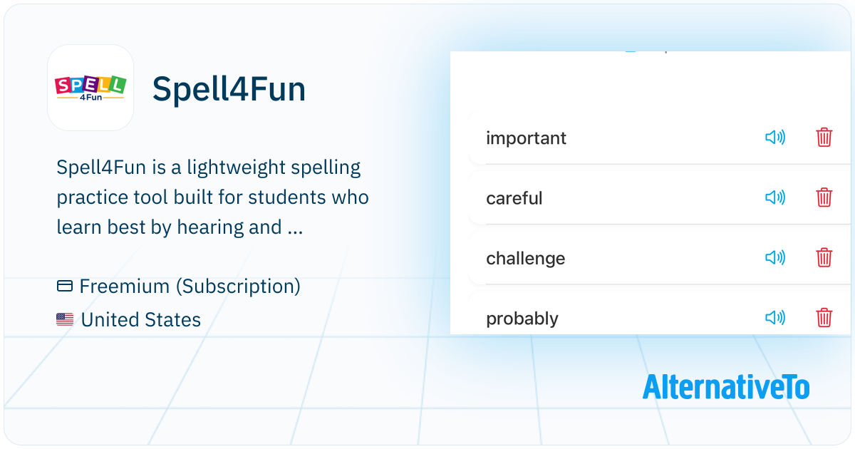 Spell4Fun: A simple app that reads words aloud so students can hear ...