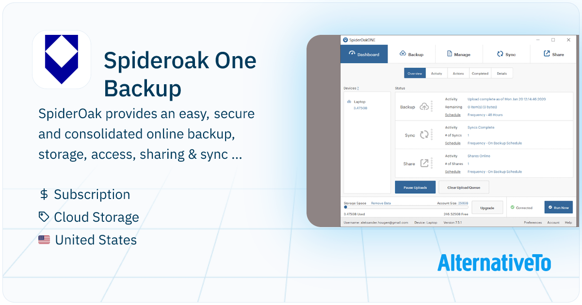 Spideroak One Backup : Secure, reliable backup to protect your most ...