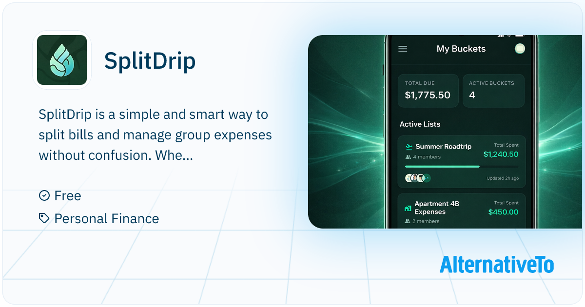 SplitDrip: Simple and smart way to split bills and manage group ...