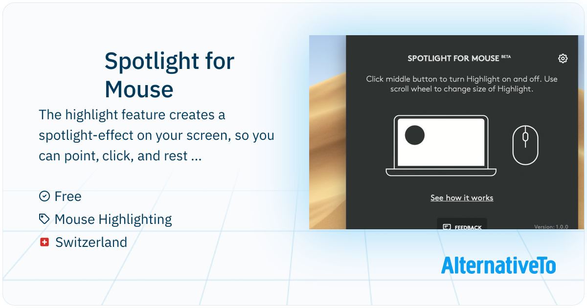 Spotlight for Mouse: Meet the highlight feature for your mouse ...