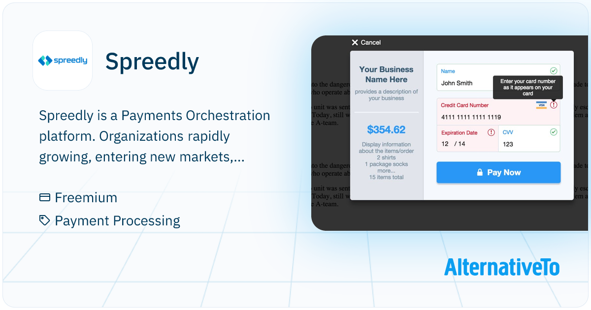 Spreedly: Makes selling subscriptions easy | AlternativeTo