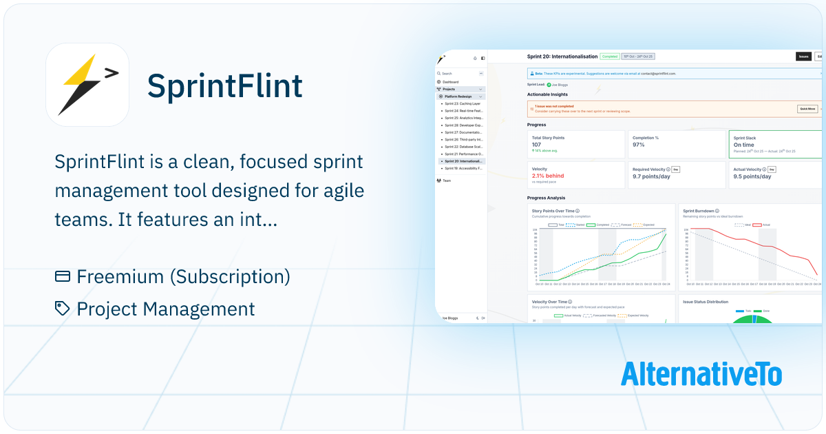 SprintFlint: Simple sprint management software for agile teams with ...