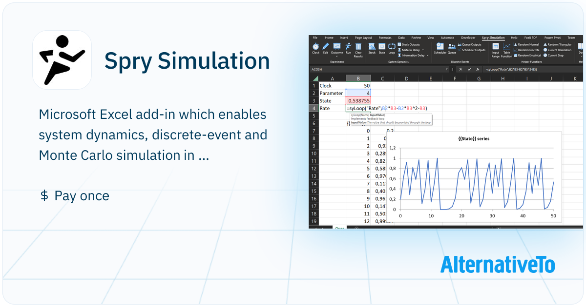 Spry Simulation: Add-in for system dynamics, discrete-event and Monte ...