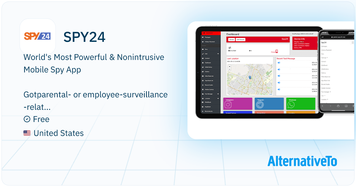 SPY24: World's Most Powerful & Nonintrusive Mobile Spy App | AlternativeTo