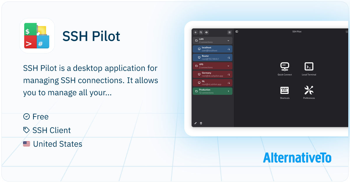 SSH Pilot: Tabbed SSH manager with secure storage and terminal ...