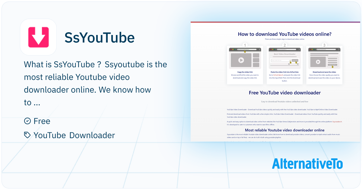 SsYouTube: - Youtube Video Downloader - YouTube to Mp4 Converter Free ...