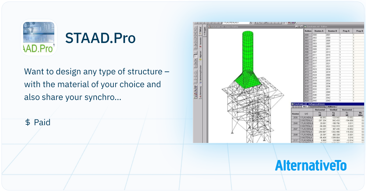 STAAD.Pro: Want to design any type of structure – with the | AlternativeTo