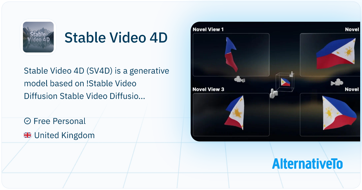 Stable Video 4D: (SV4D) is a generative model based on Stable Video ...