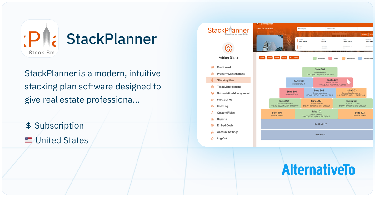 StackPlanner: Web-based real estate stacking plan software that helps ...
