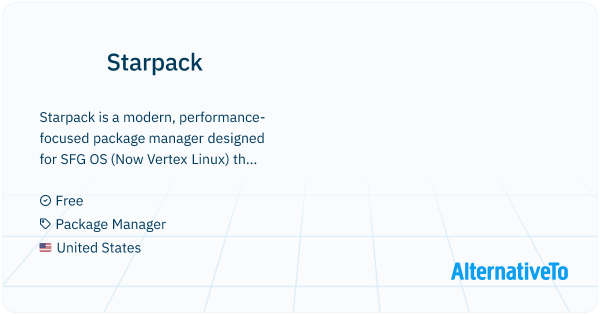 Starpack: Modern, performance-focused package | AlternativeTo