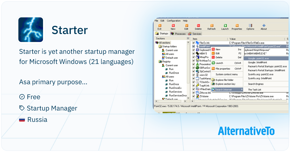 Starter: Is yet another startup manager for | AlternativeTo