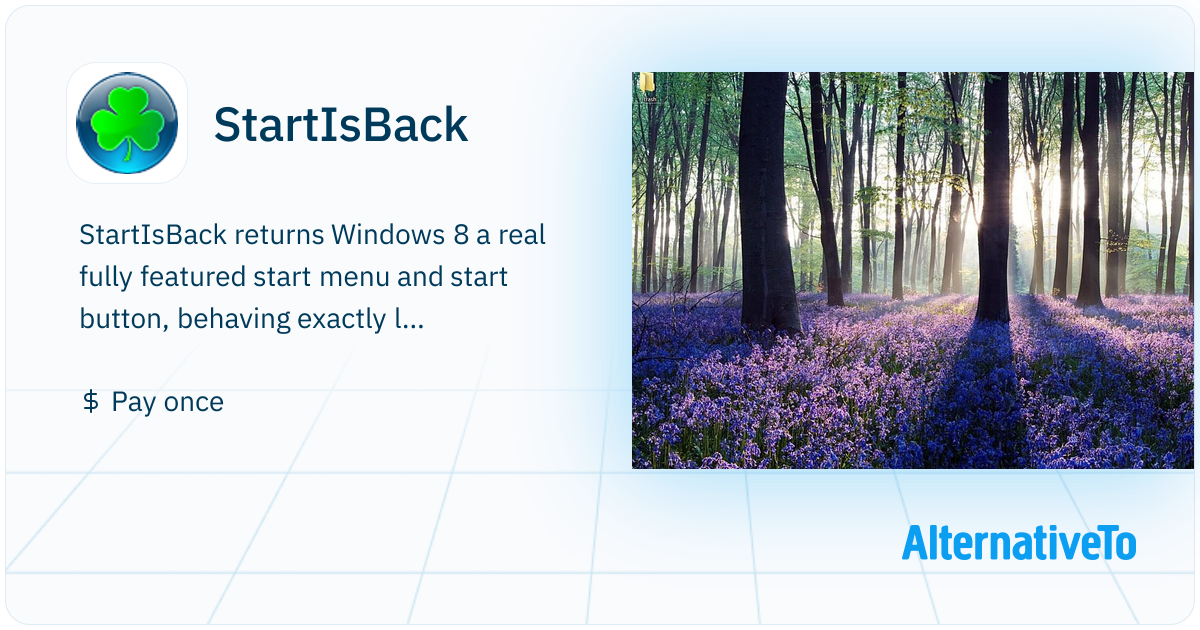StartIsBack: Returns Windows 8 a real fully | AlternativeTo
