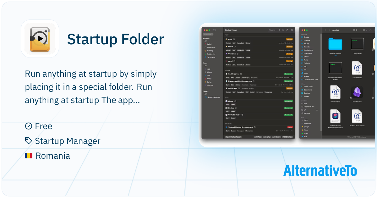 Startup Folder: Run apps and scripts at startup effortlessly ...