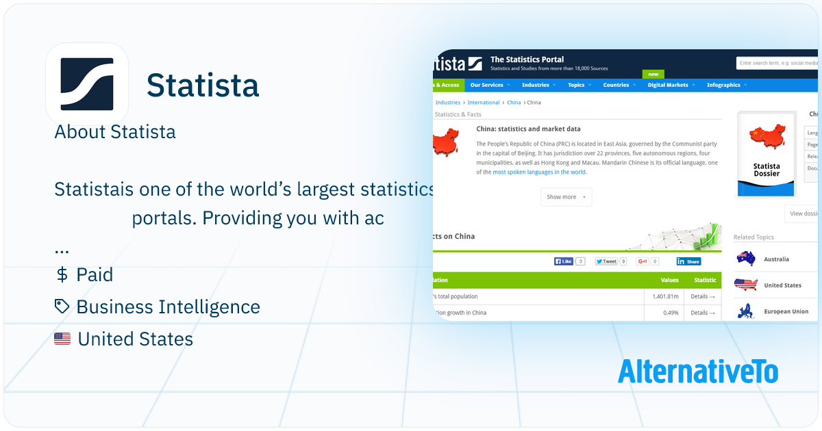 Statista: The Statistics Portal for Market Data, Market Research and ...