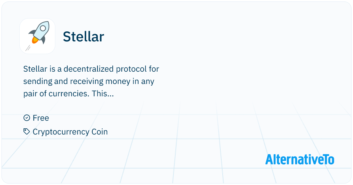Stellar: Decentralized protocol for sending | AlternativeTo