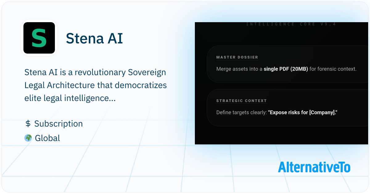 Stena AI: Autonomous global legal architect delivering strategic ...