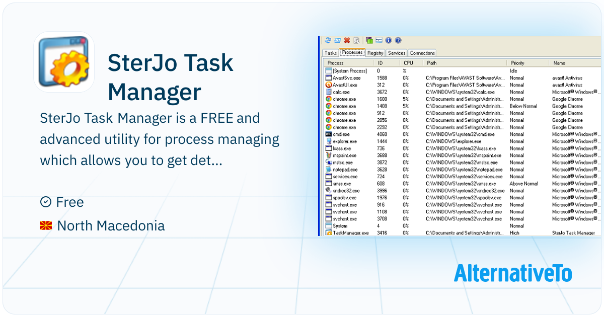 SterJo Task Manager: FREE and advanced | AlternativeTo