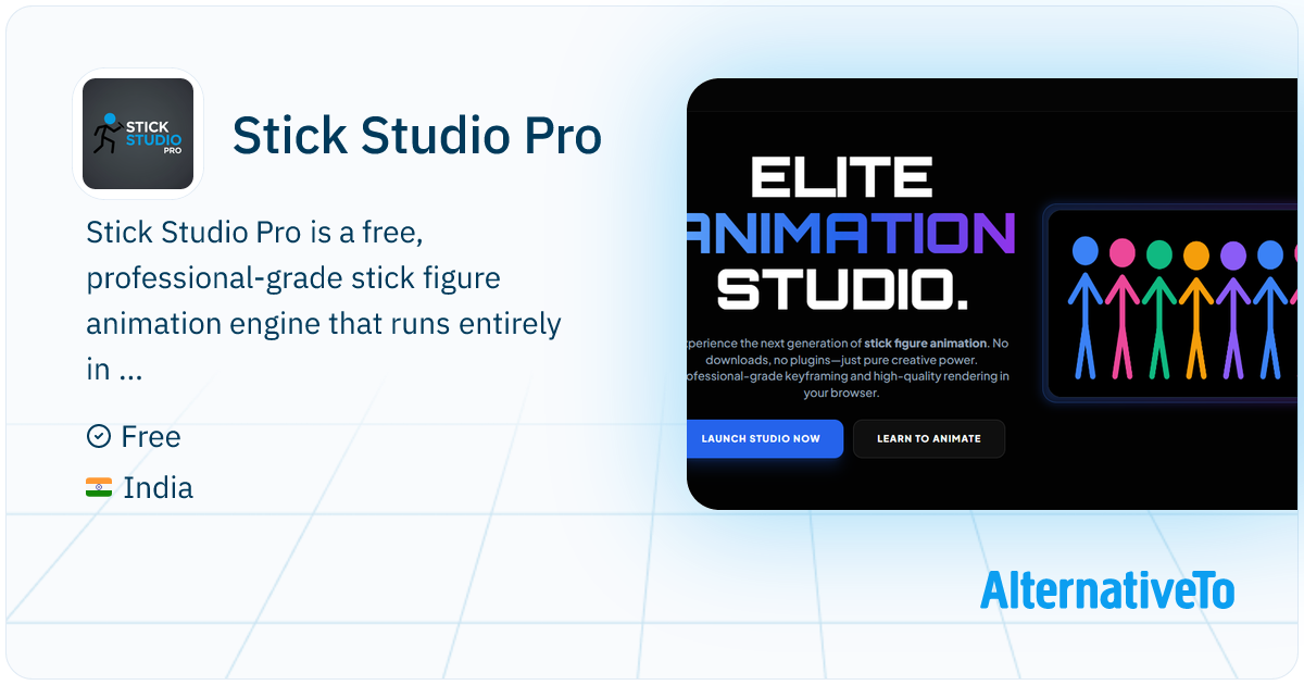 Stick Studio Pro: Free browser-based 1080p stick figure animation tool ...