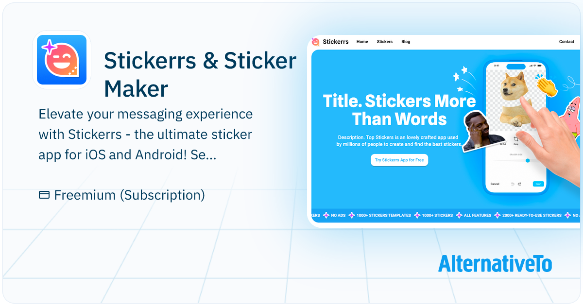 Stickerrs & Sticker Maker: Elevate your messaging experience with ...