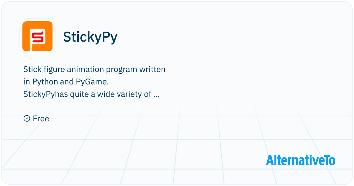 StickyPy: Stick figure animation program written in Python and PyGame ...