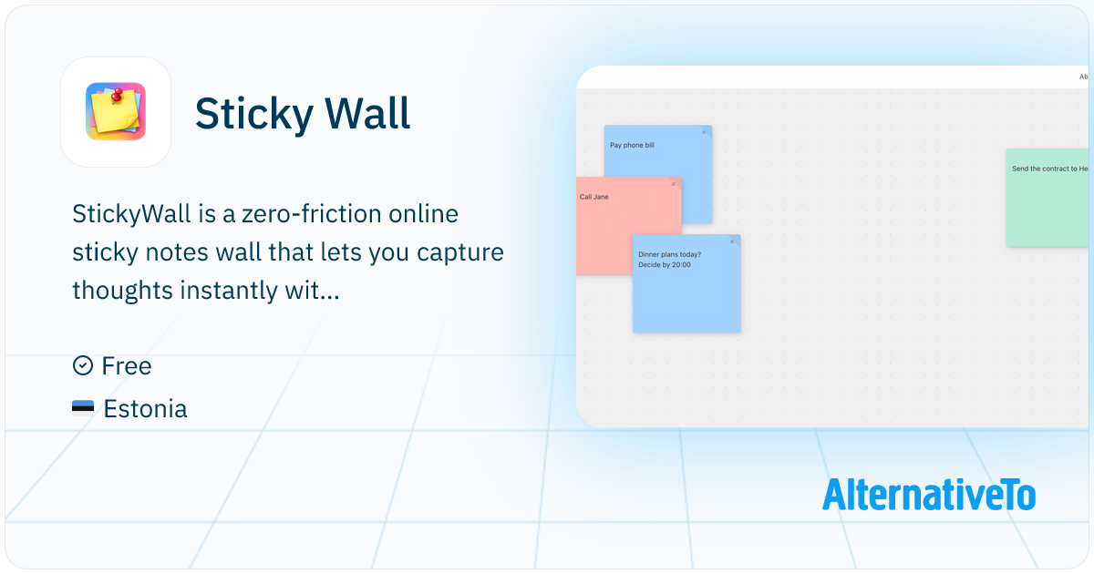 Sticky Wall: StickyWall is a zero-friction online sticky notes ...