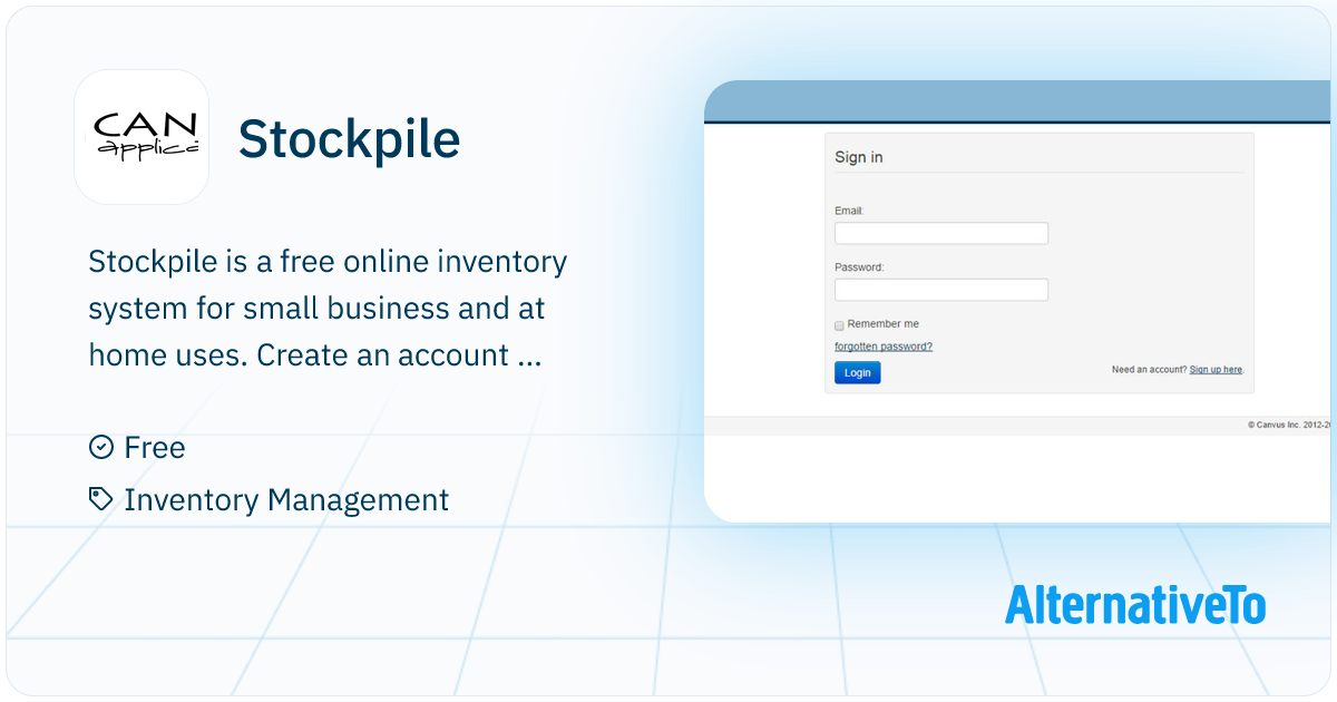Stockpile: Free online inventory system for small business and at home ...