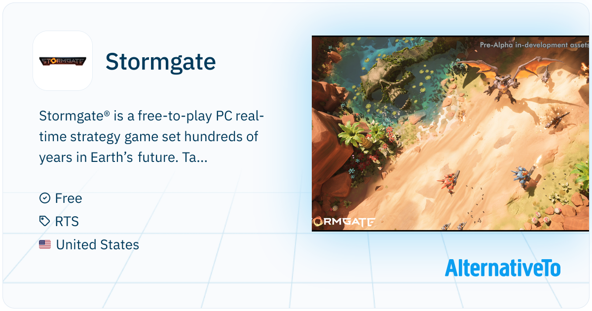 Stormgate: ® is a free-to-play PC real-time strategy game set hundreds ...