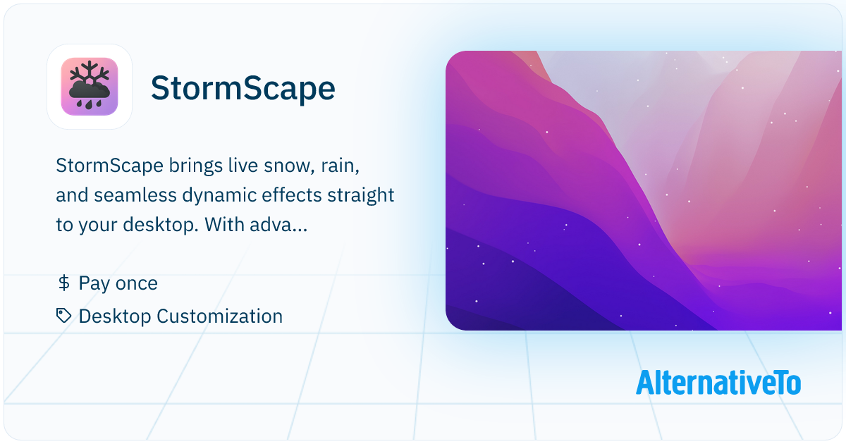 StormScape: Brings live snow, rain, and seamless | AlternativeTo