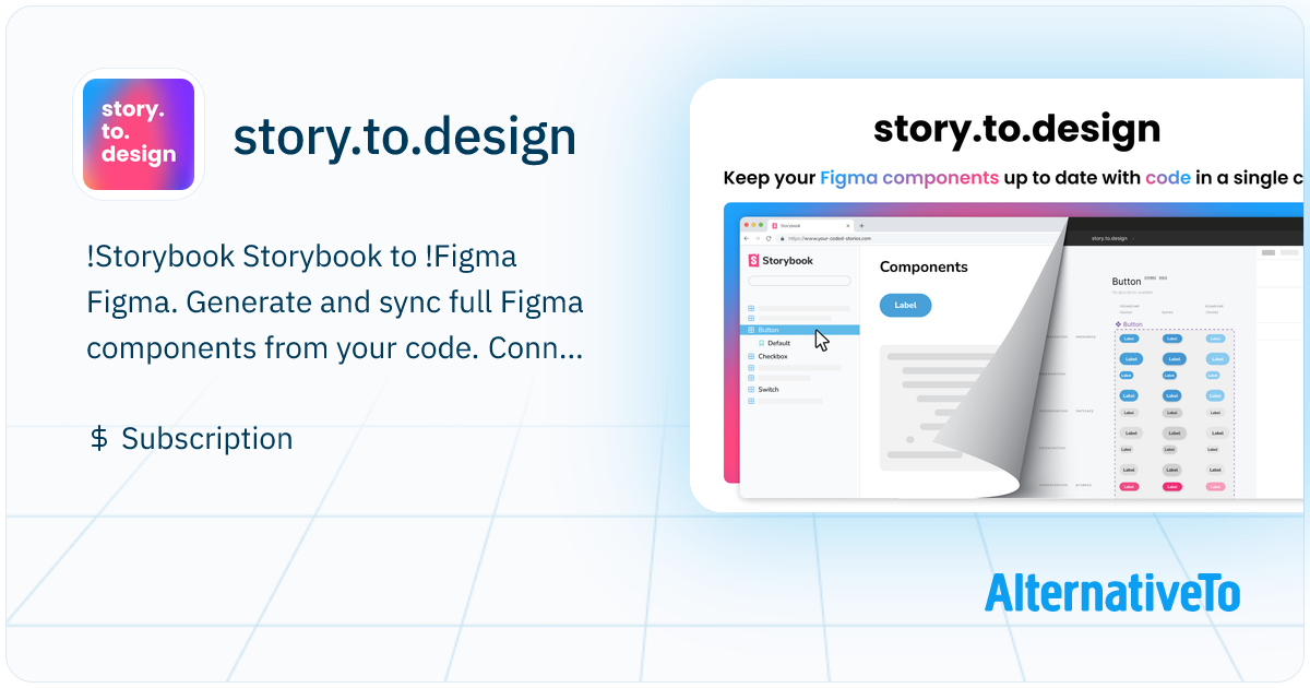 story.to.design: Generate and sync a full Figma library from Storybook ...