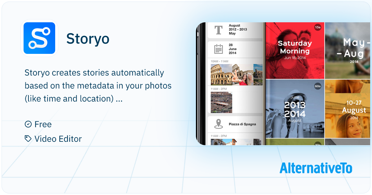 Storyo: Creates stories automatically based on the | AlternativeTo