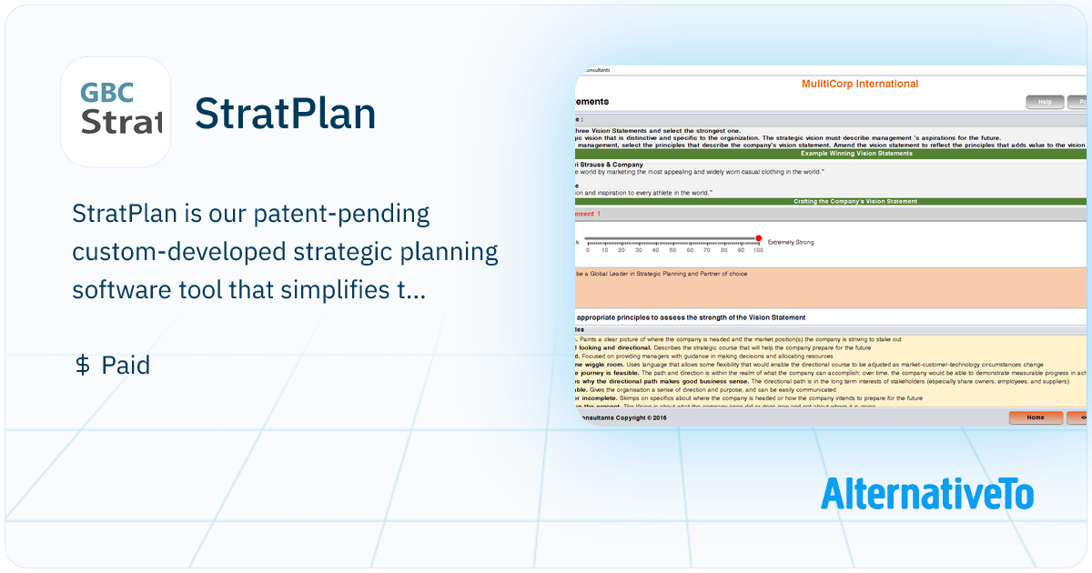 StratPlan: Is our custom-developed simple strategic planning software ...