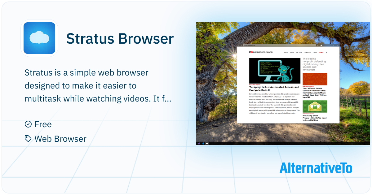 Stratus Browser: Stratus is a simple web browser designed to make ...