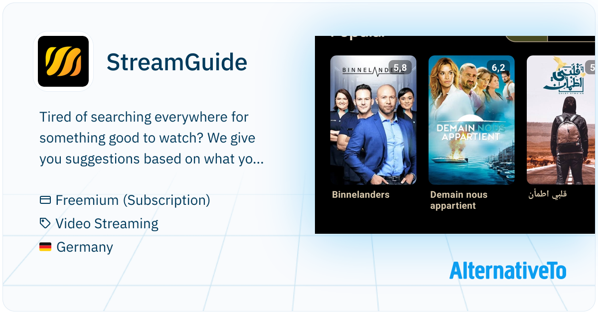 StreamGuide: Discover movies, TV shows, and get streaming guide ...