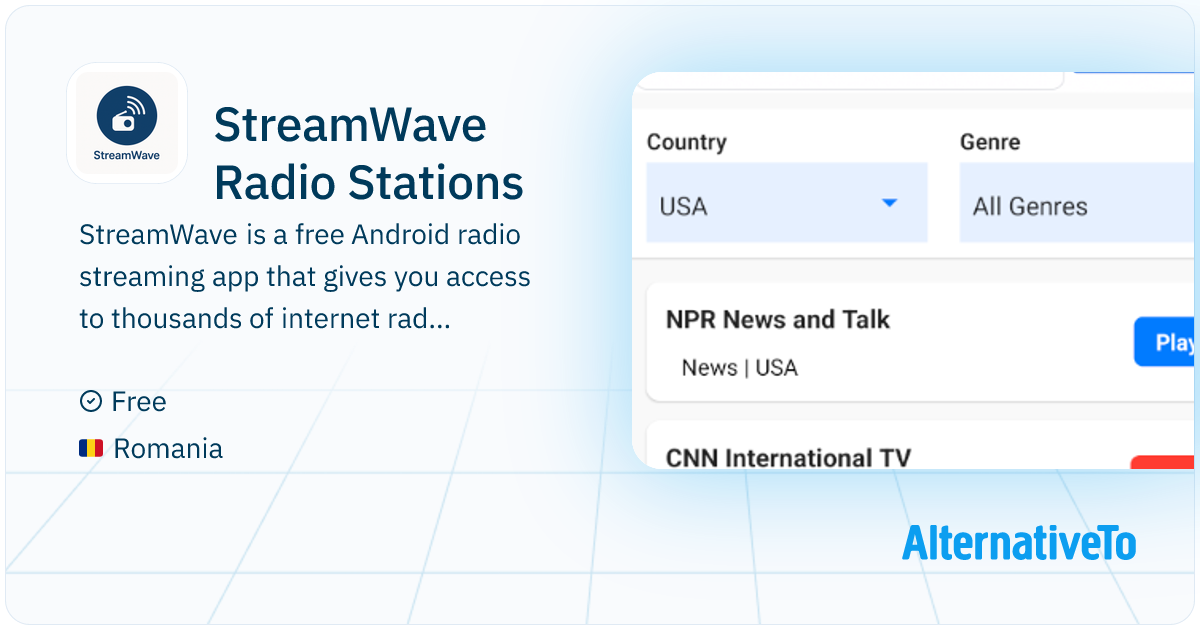 StreamWave Radio Stations: StreamWave is a free Android radio streaming ...