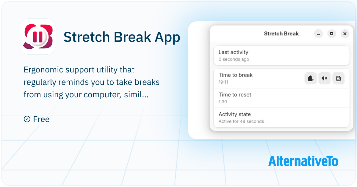 Stretch Break App: Helps you take regular breaks from using your ...