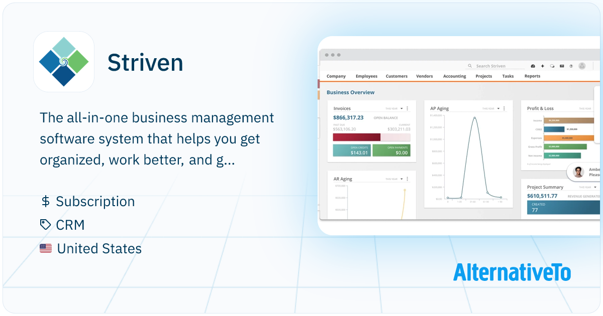 Striven: Unified software for seamless business operations | AlternativeTo